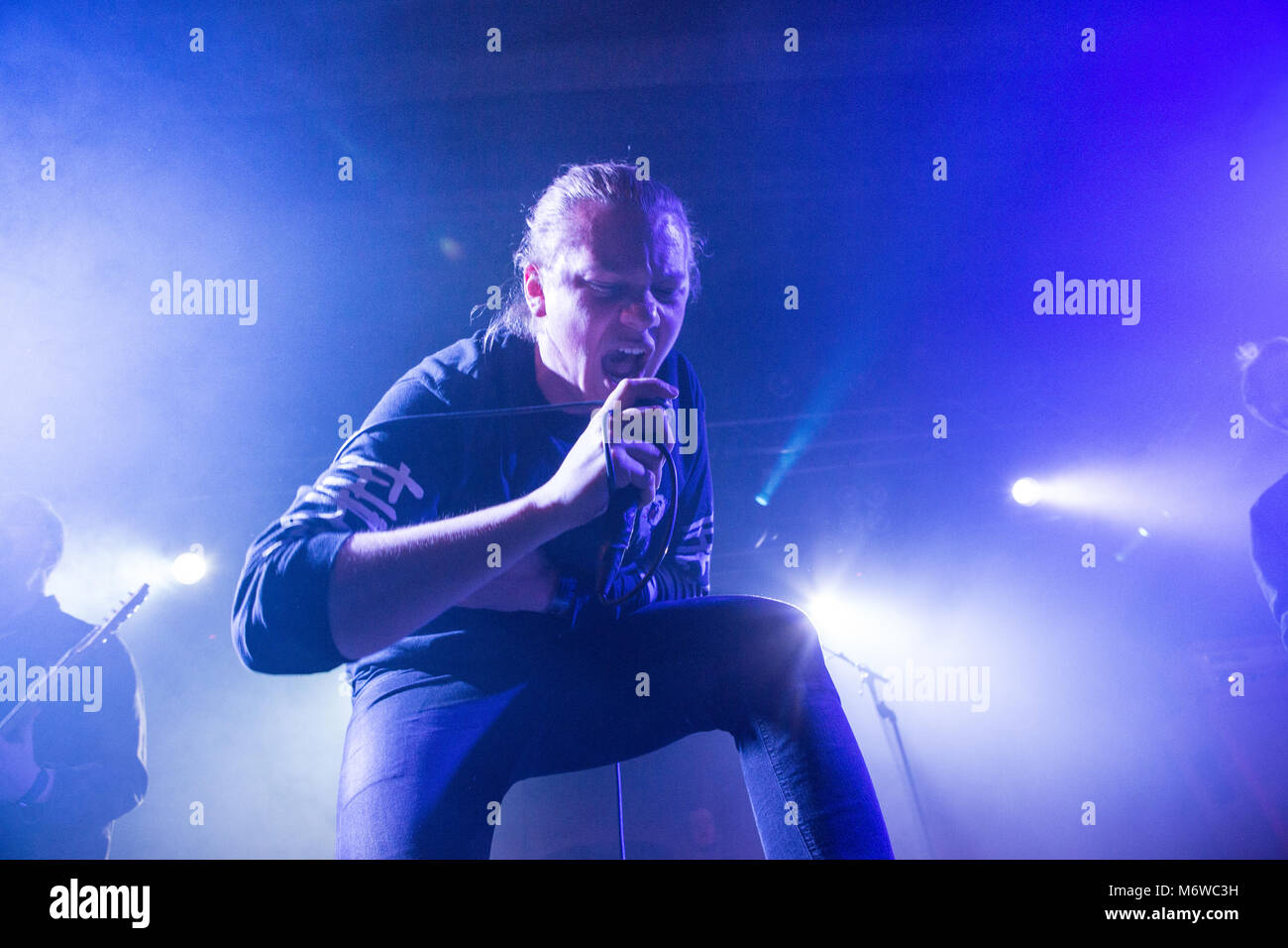 Norway, Oslo - March 3, 2018. The Norwegian rock band Lüt performs a ...