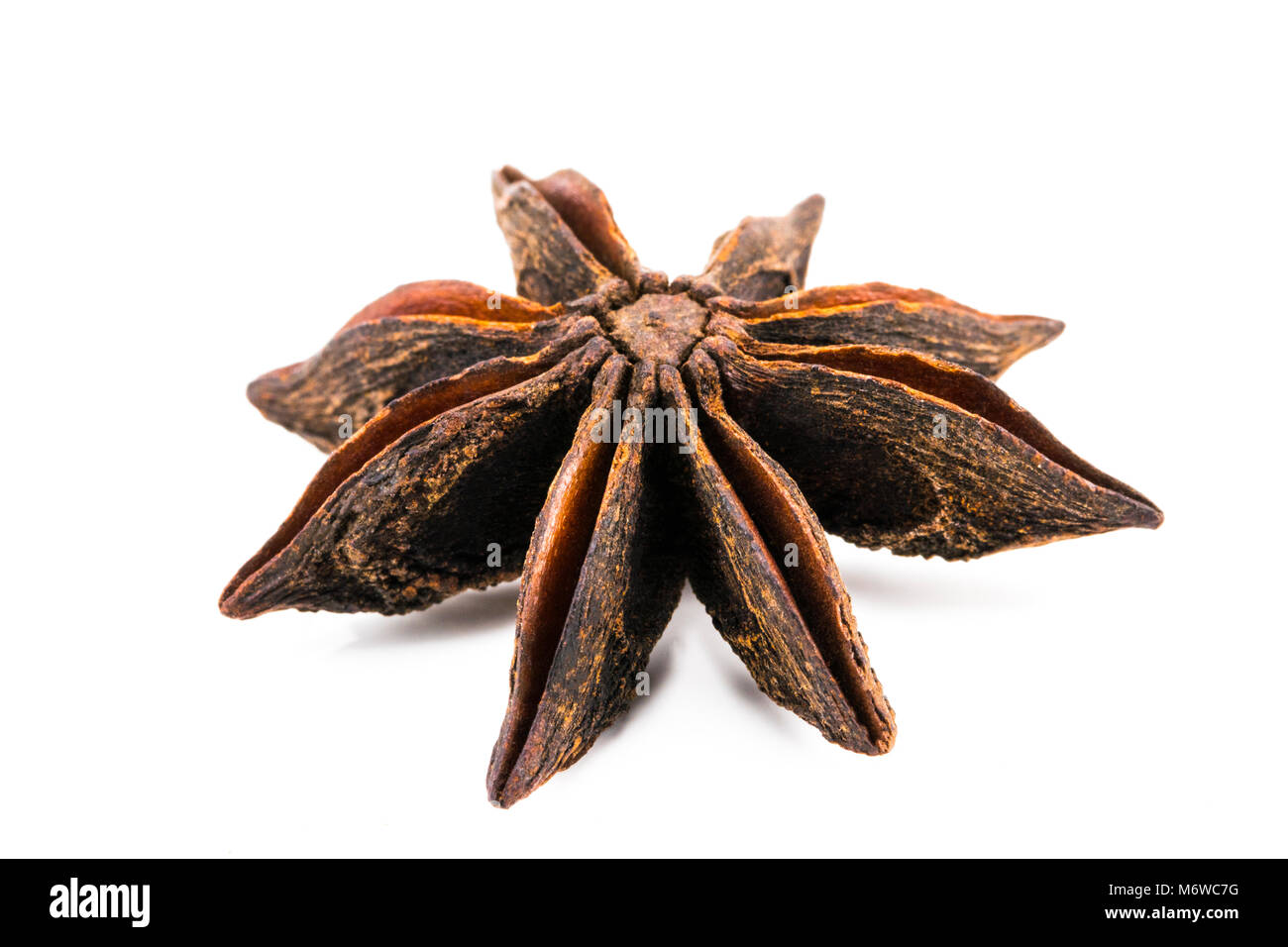 Star anise spice isolated on white background Stock Photo - Alamy