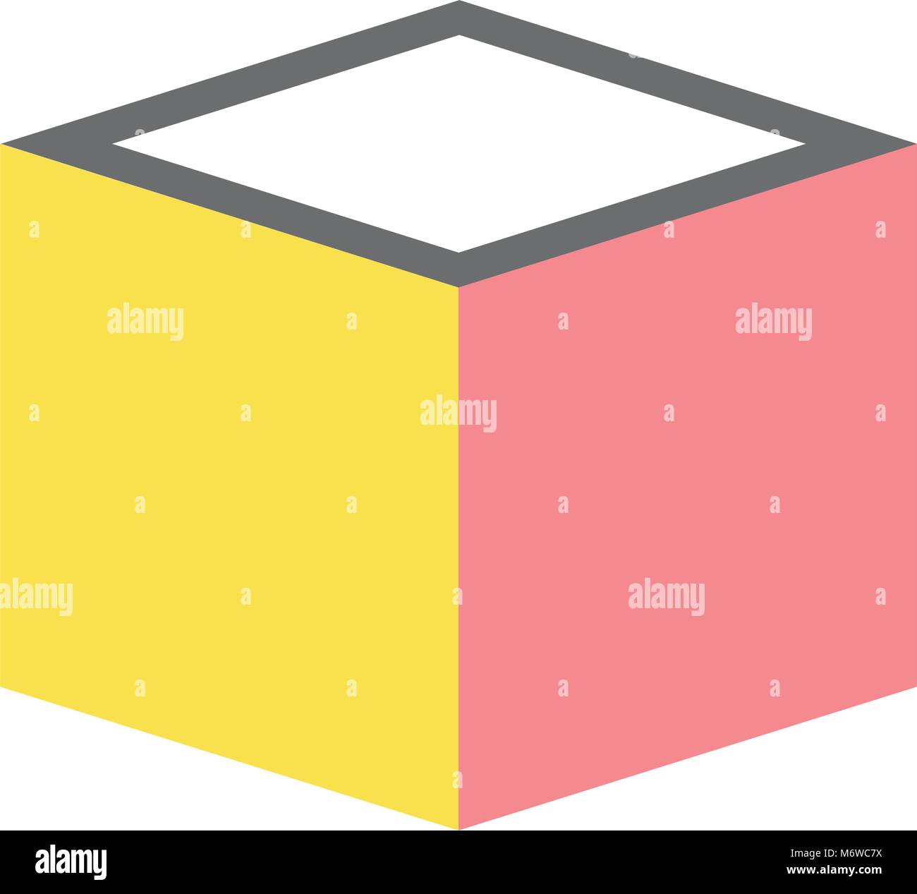 cubic matrix geometric icon Stock Vector Image & Art - Alamy