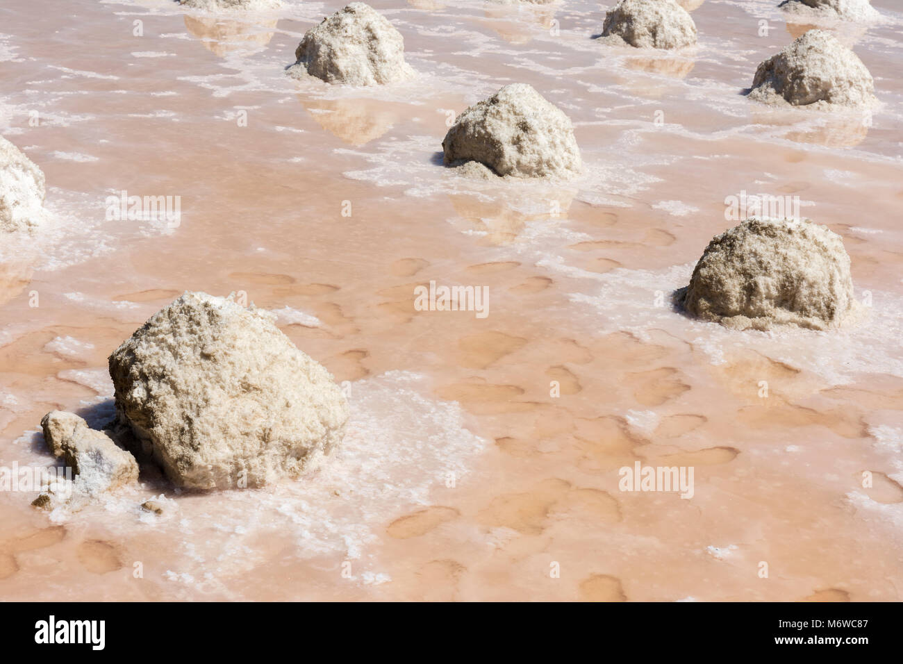 salt at saltworks of Trapani in Sicily in Italy Stock Photo - Alamy