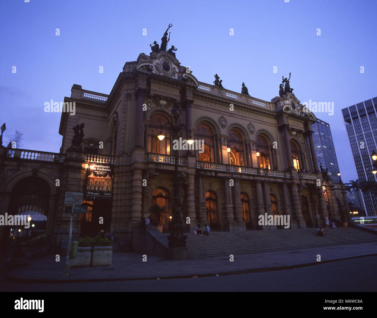 Municipal Theater, Center, Sao Paulo, Brazil Stock Photo - Alamy