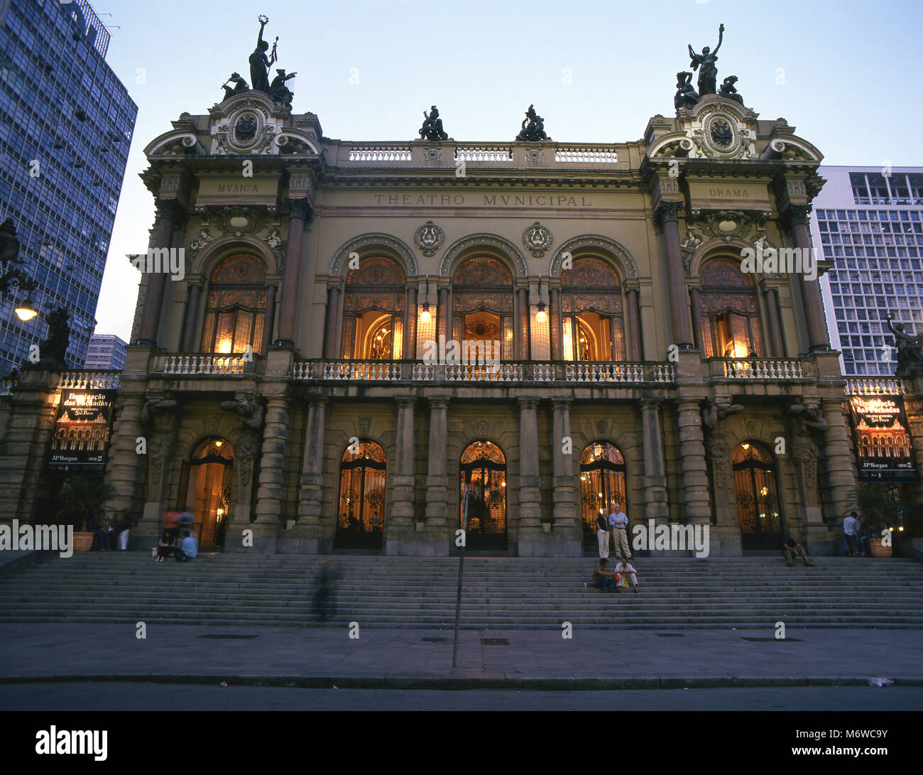 Municipal Theater, Center, Sao Paulo, Brazil Stock Photo - Alamy