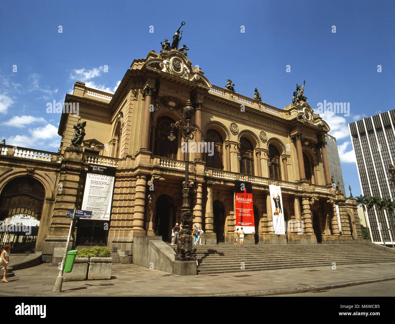 Municipal Theater, Center, Sao Paulo, Brazil Stock Photo - Alamy