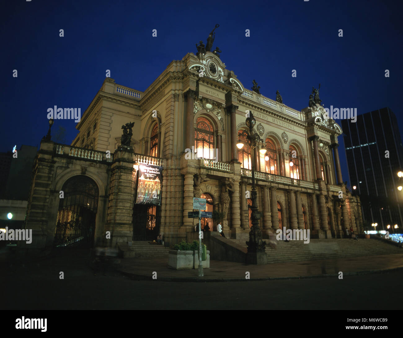 Municipal Theater, Center, Sao Paulo, Brazil Stock Photo - Alamy