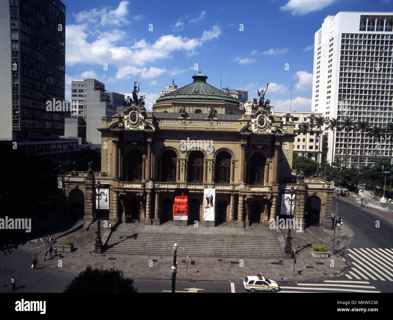 Municipal Theater, Center, Sao Paulo, Brazil Stock Photo - Alamy