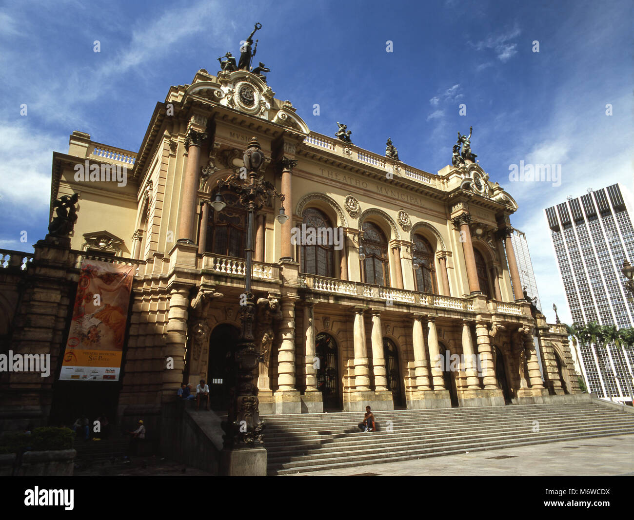 Municipal Theater, Center, Sao Paulo, Brazil Stock Photo - Alamy