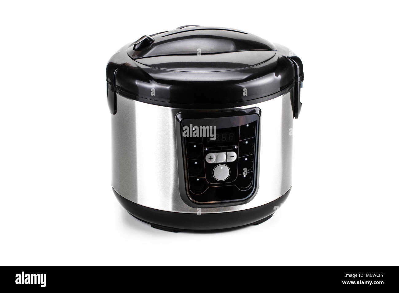 Electric multi cooker isolated on white background Stock Photo - Alamy