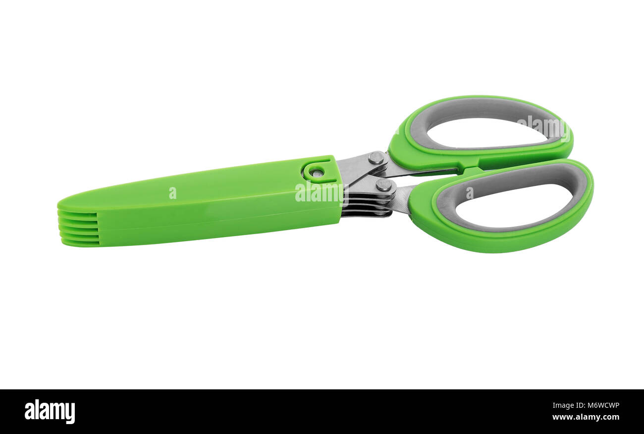 Kitchen scissors for cutting greenery Stock Photo - Alamy