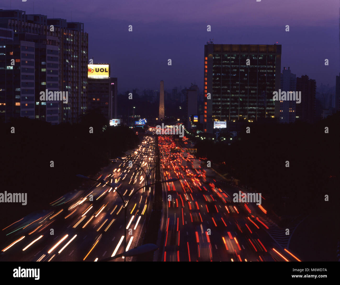 Obelisk, Ibm, 23rd May Avenue, Sao Paulo, Brazil Stock Photo - Alamy