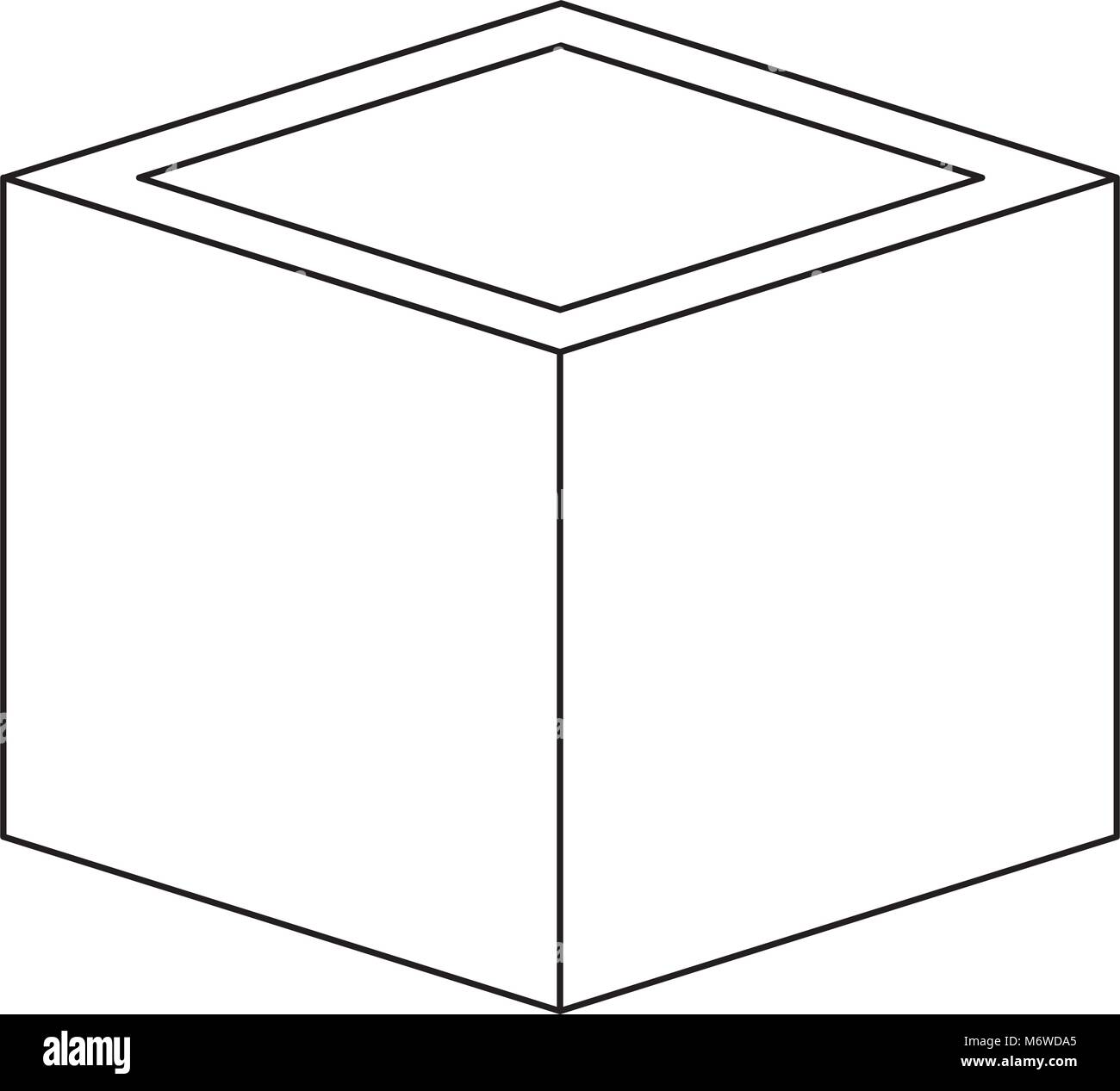 cubic matrix geometric icon Stock Vector Image & Art - Alamy