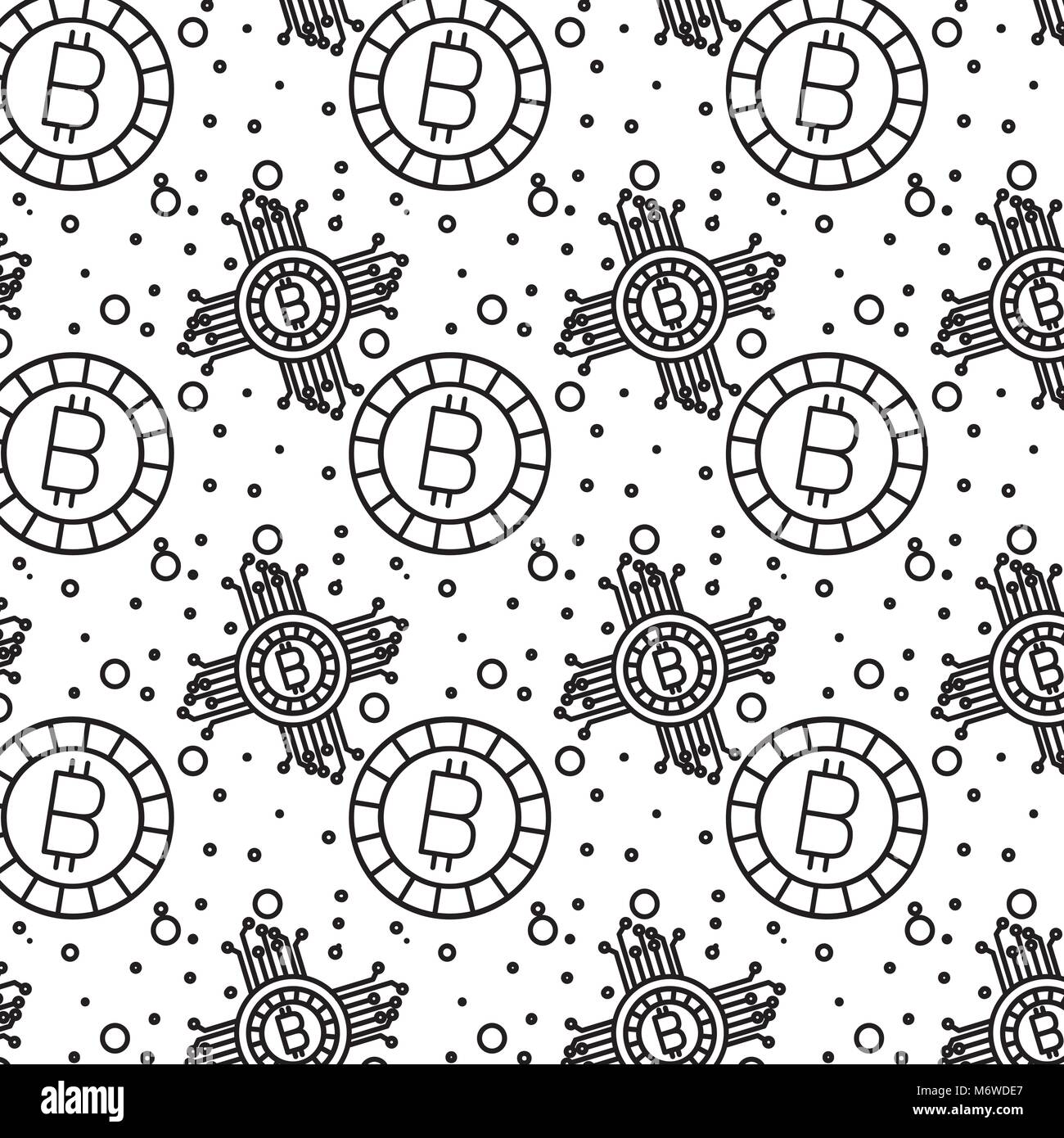 bitcoin money pattern background Stock Vector Image & Art - Alamy