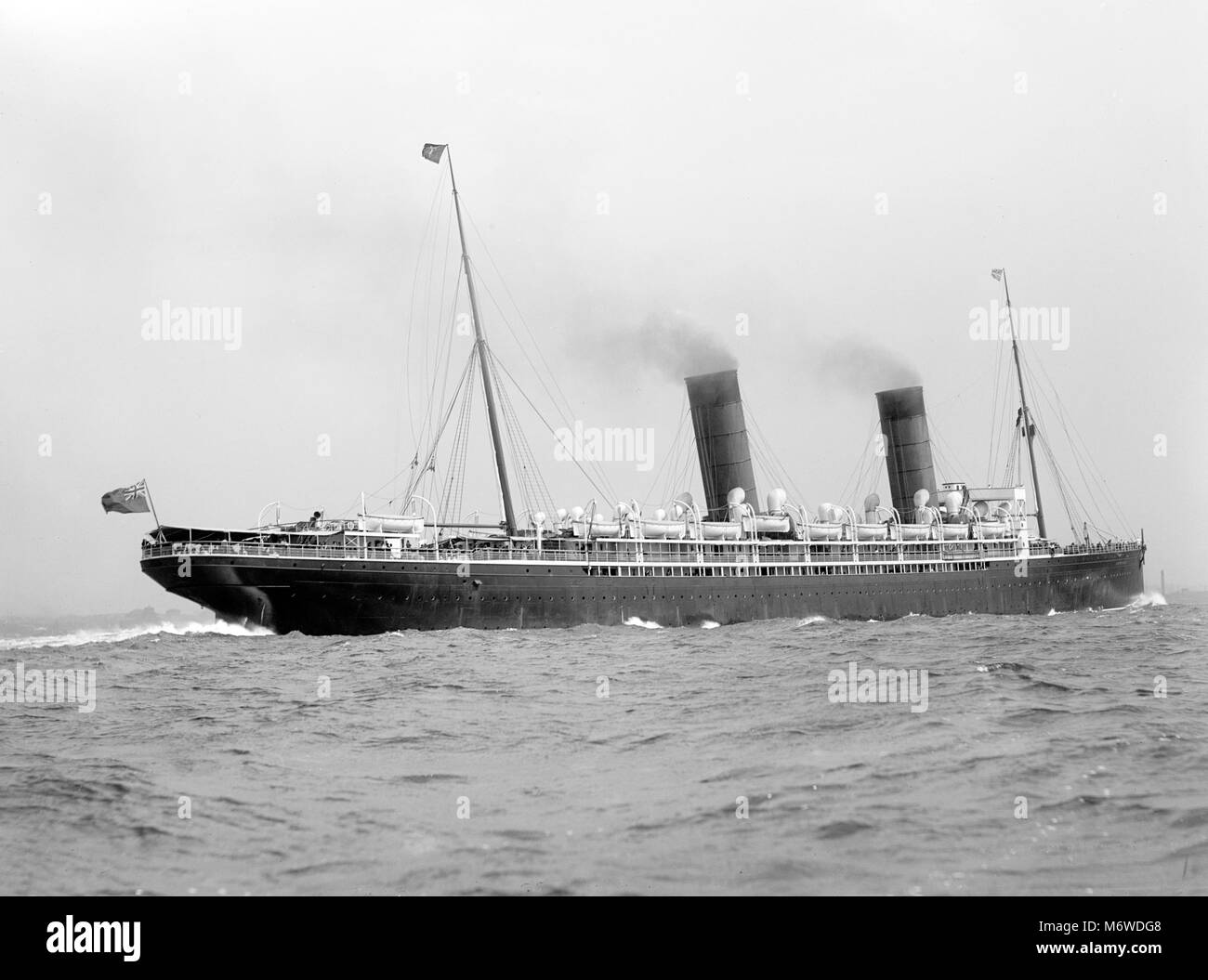 RMS Lucania, British ocean liner Stock Photo - Alamy