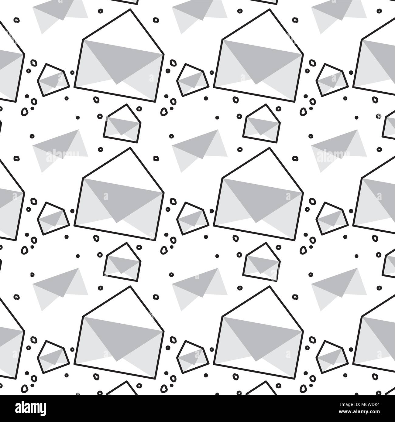 envelope mail pattern background Stock Vector Image & Art - Alamy