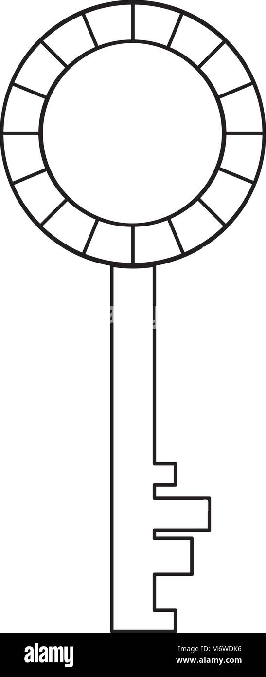 coin with key icon Stock Vector Image & Art - Alamy