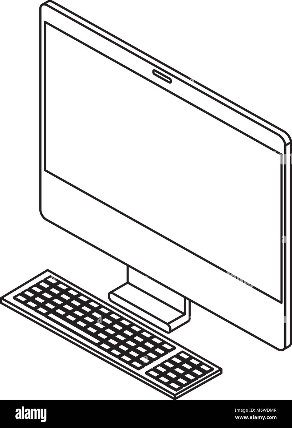 computer desktop isometric icon Stock Vector Image & Art - Alamy