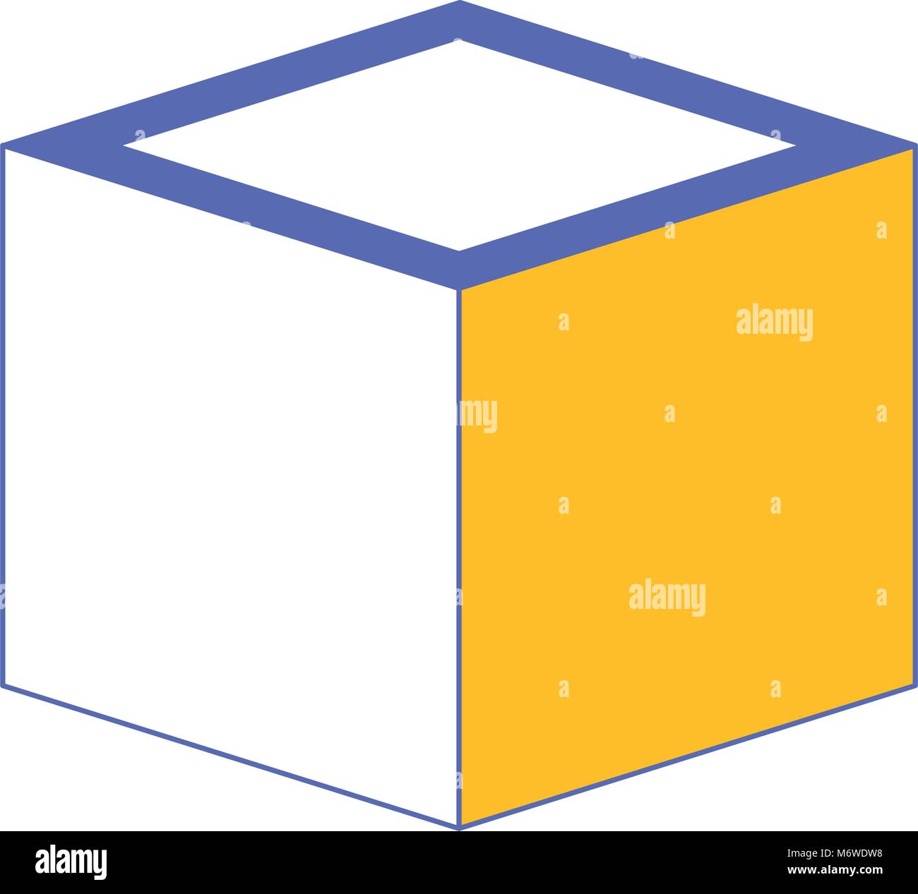 cubic matrix geometric icon Stock Vector Image & Art - Alamy