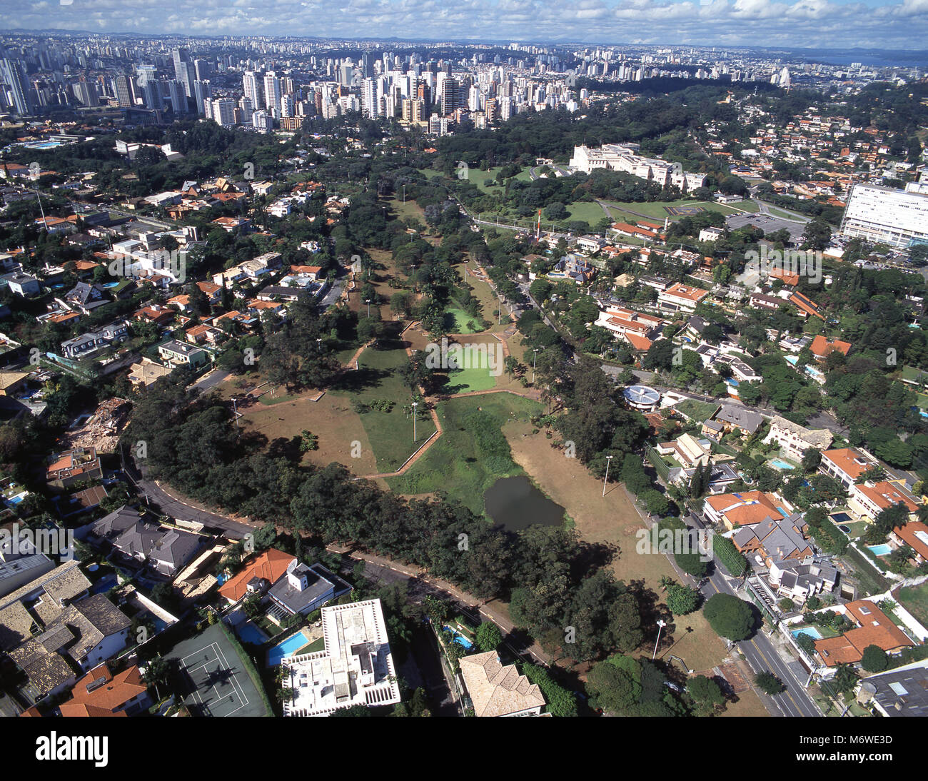 Aerial view, Morumbi, Sao Paulo, Brazil Stock Photo - Alamy