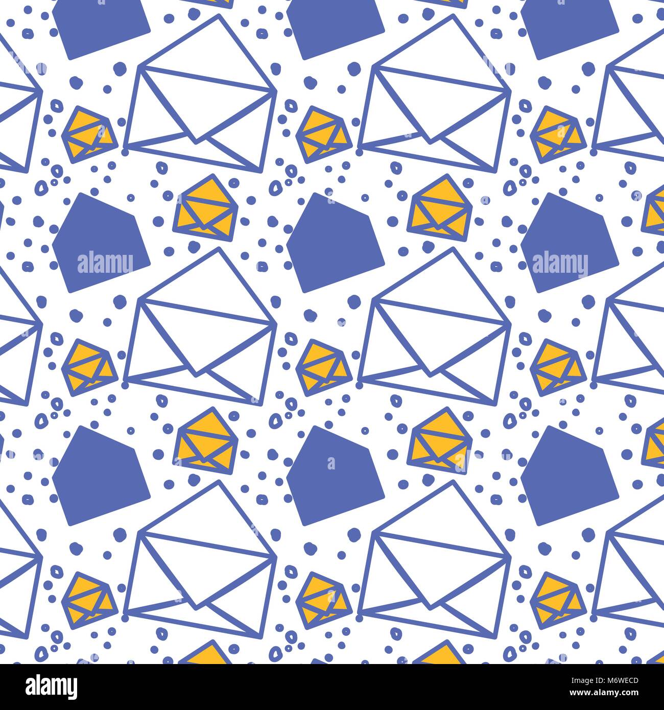 envelope mail pattern background Stock Vector Image & Art - Alamy