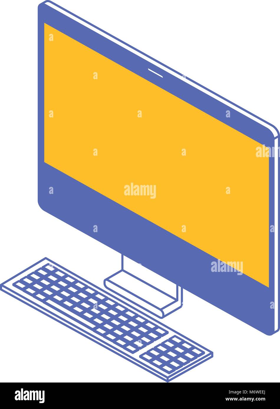 computer desktop isometric icon Stock Vector Image & Art - Alamy