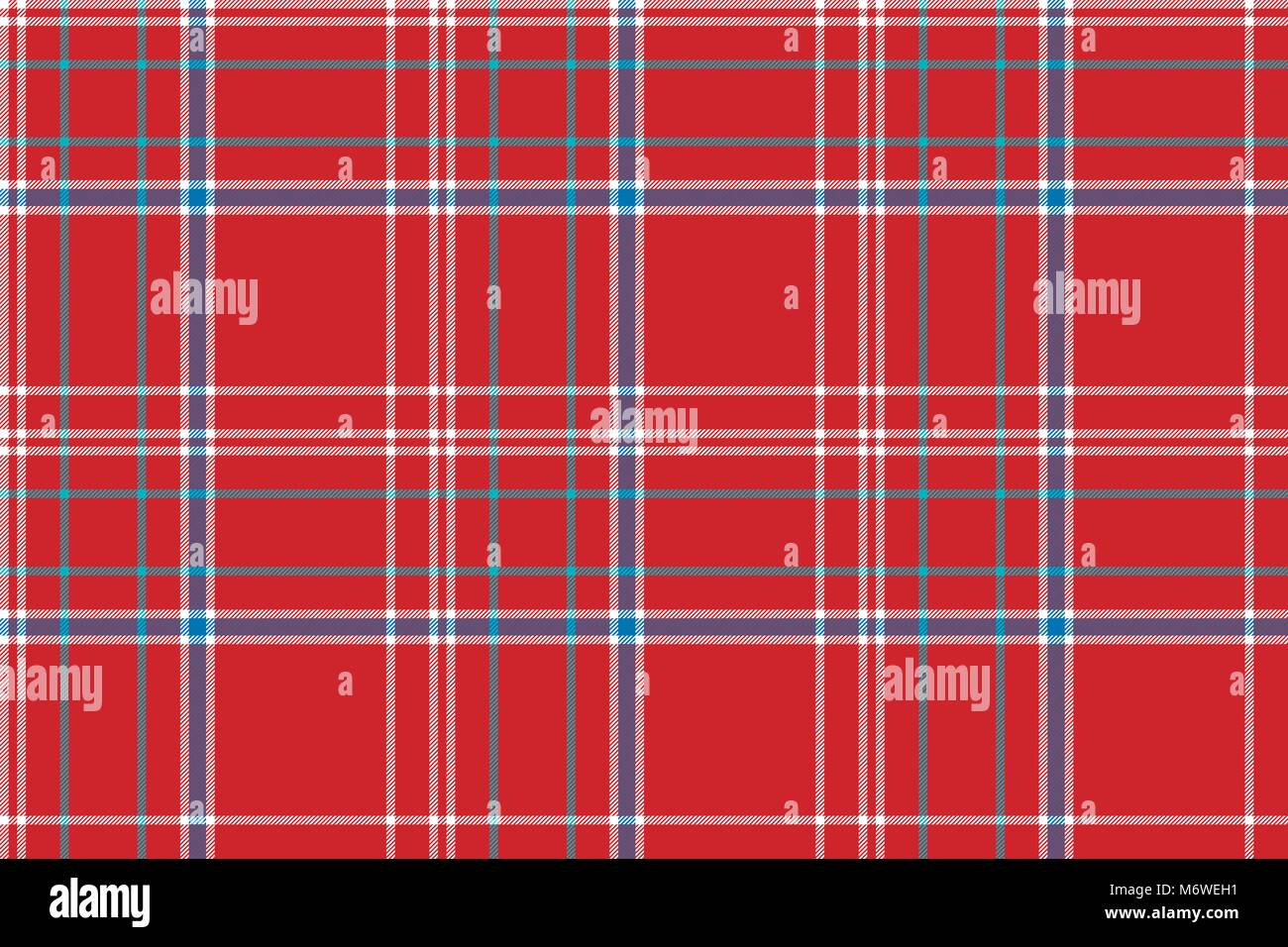 Red background check fabric texture seamless pattern. Flat design ...