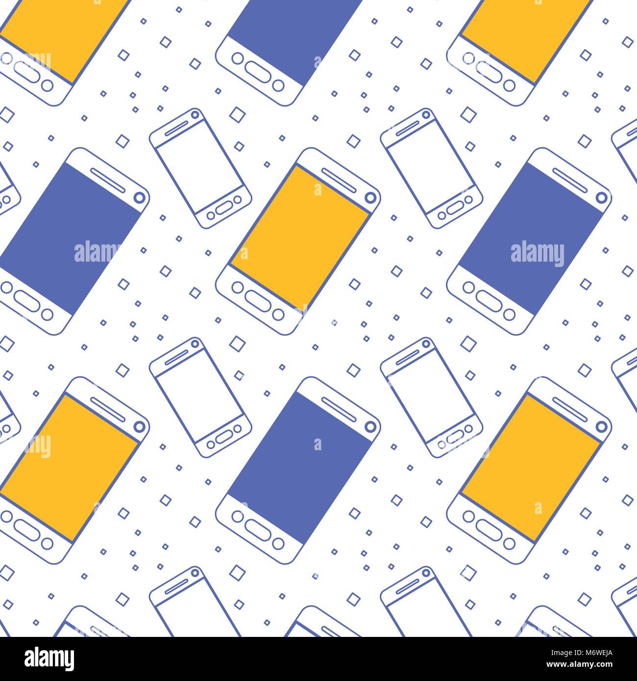 smartphone device pattern background Stock Vector Image & Art - Alamy