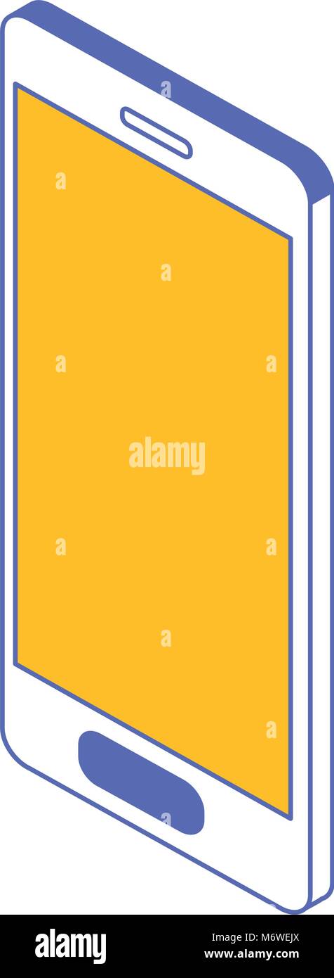 smartphone device isometric icon Stock Vector Image & Art - Alamy