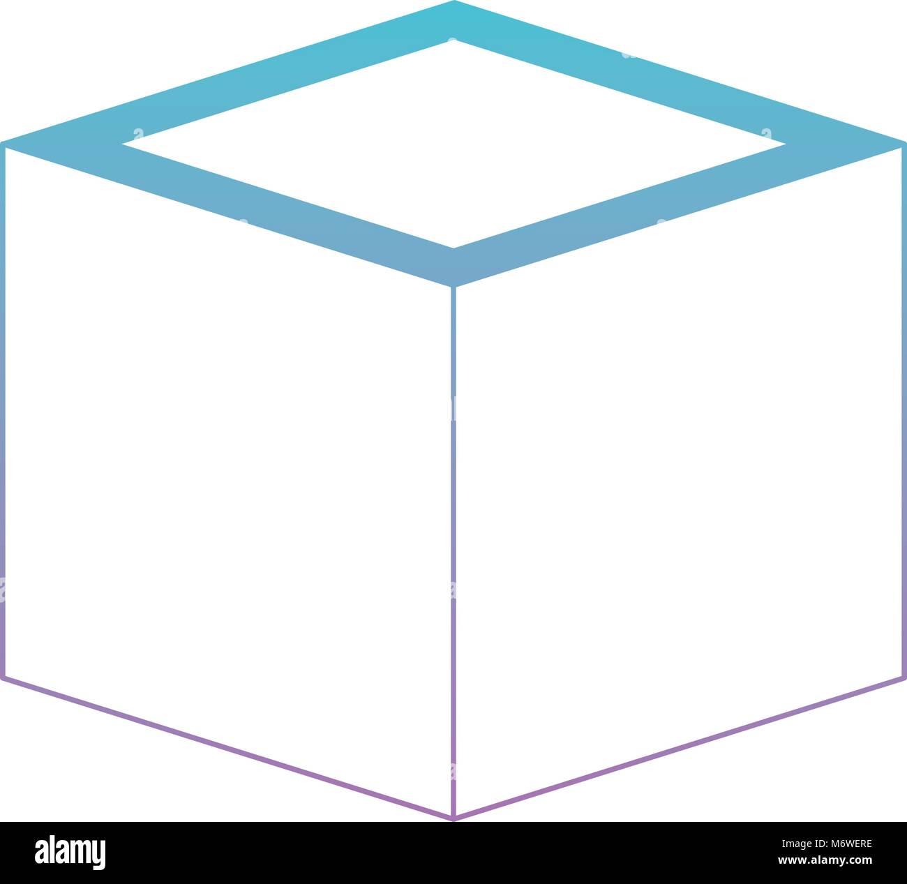 cubic matrix geometric icon Stock Vector Image & Art - Alamy