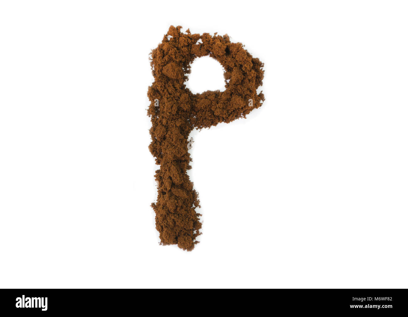 Written letters with homemade coffee on a white background Stock Photo ...