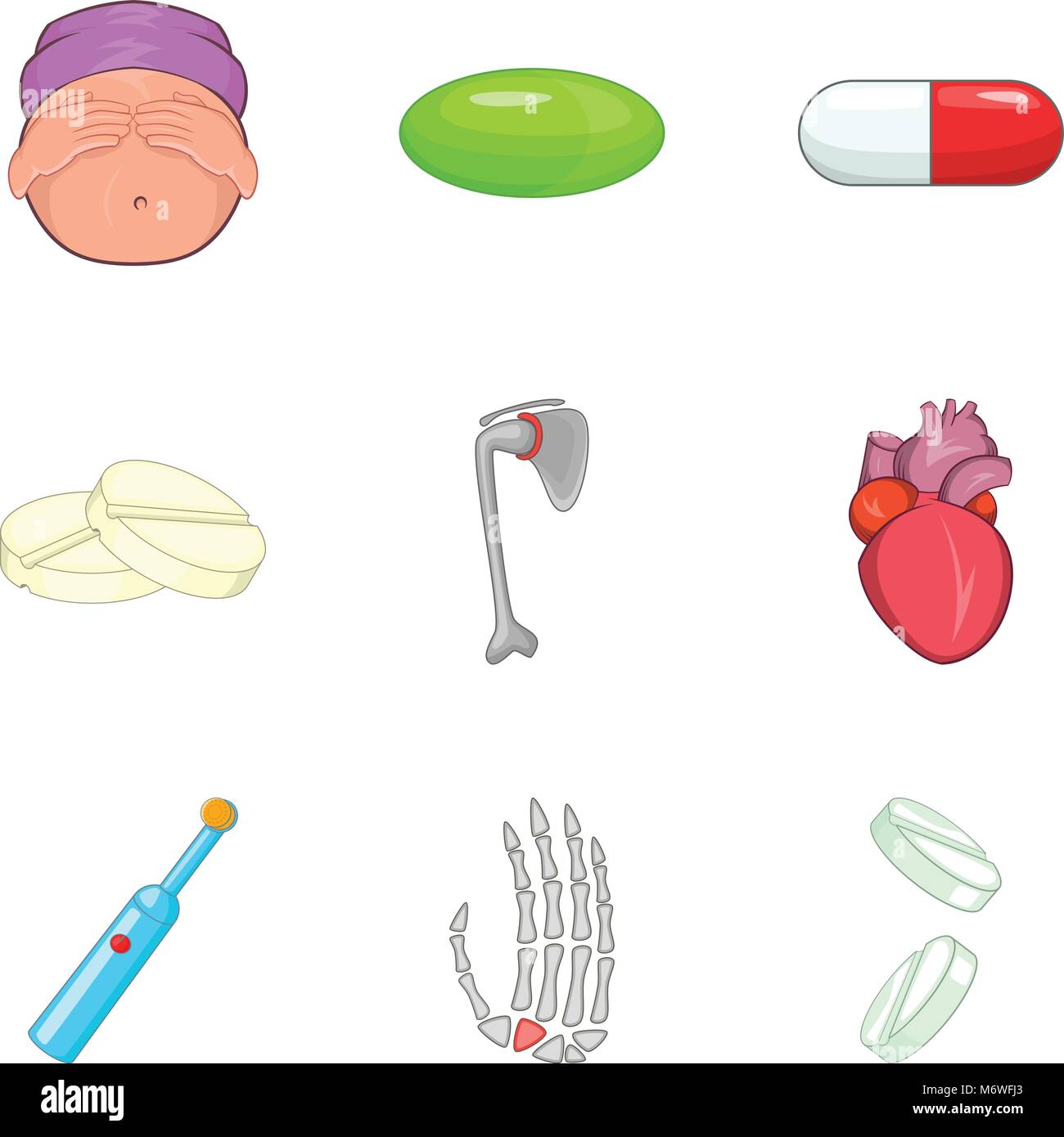 Certain individual icons set, cartoon style Stock Vector Image & Art ...