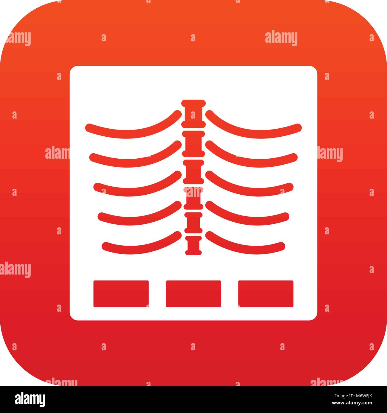 X ray photo icon digital red Stock Vector Image & Art - Alamy