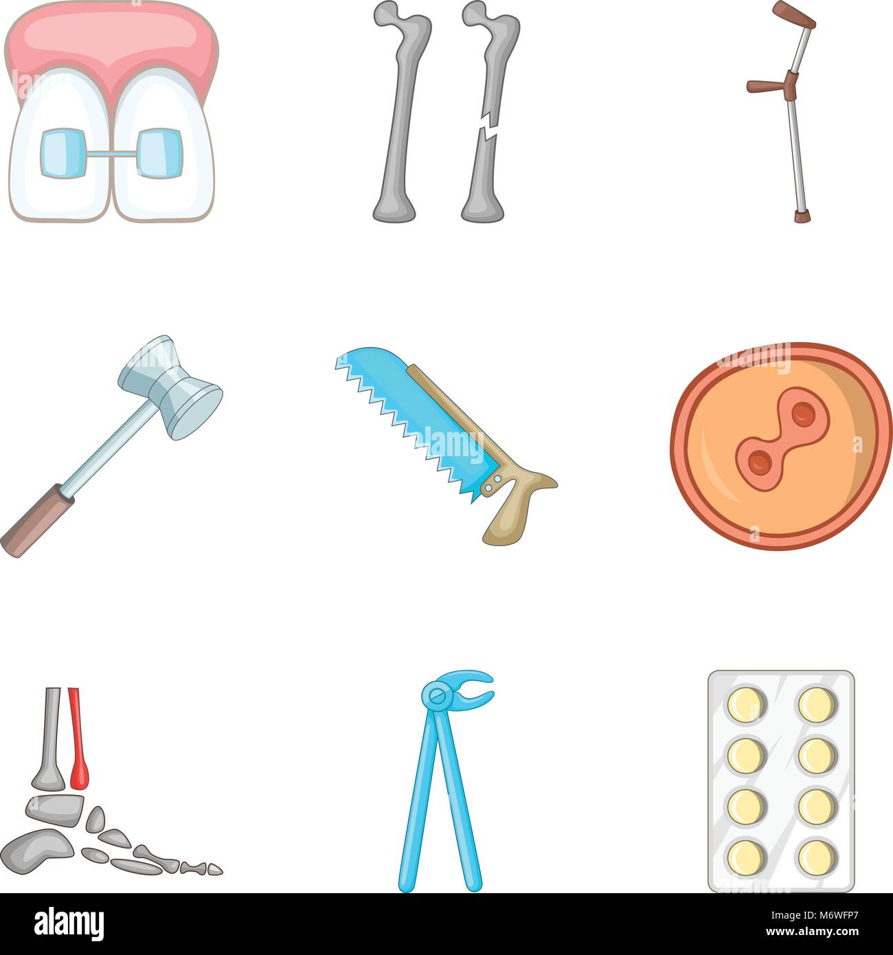 Surgery icons set, cartoon style Stock Vector Image & Art - Alamy