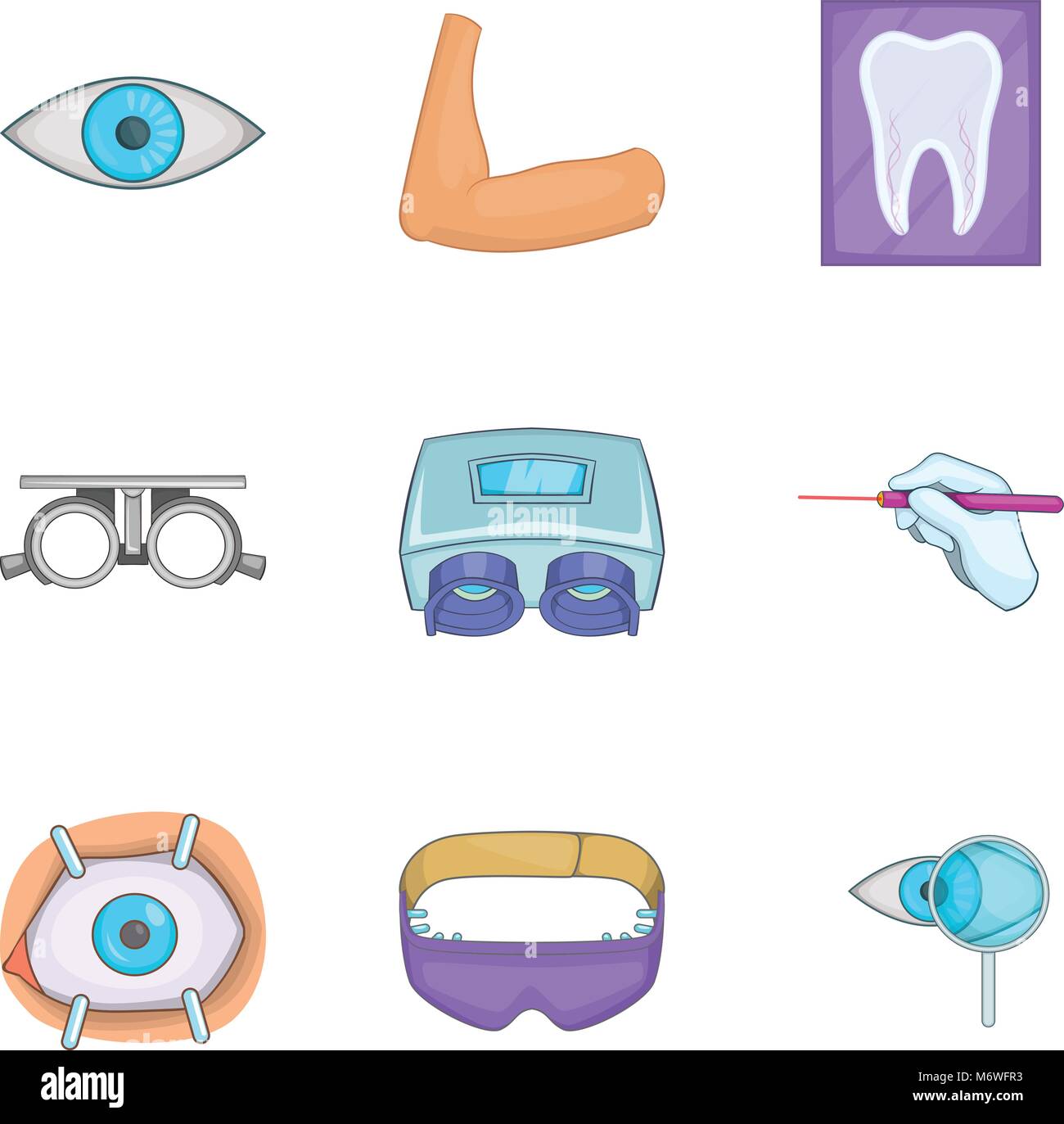 Surgical procedure icons set, cartoon style Stock Vector Image & Art ...