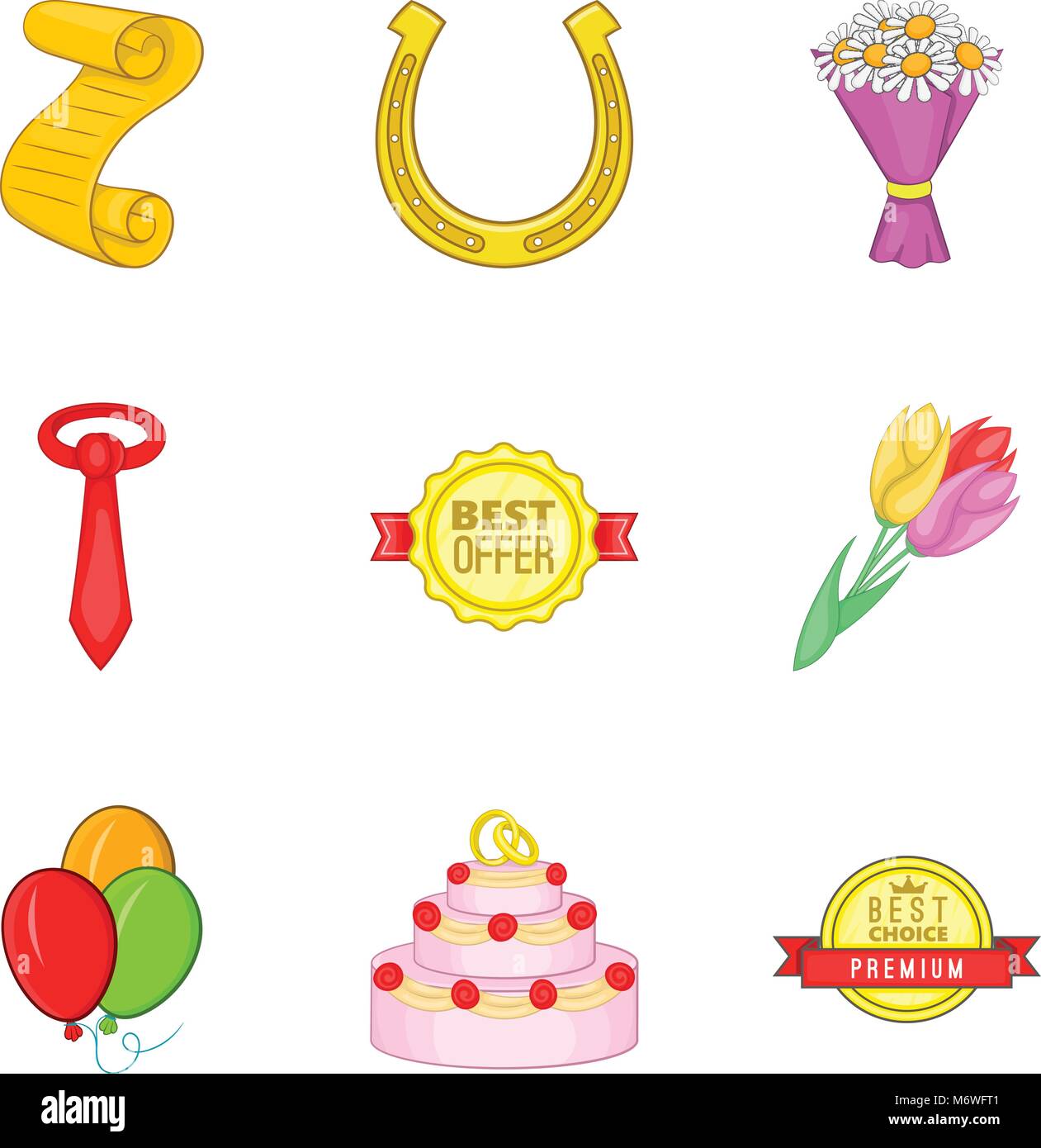 Highest award icons set, cartoon style Stock Vector Image & Art - Alamy