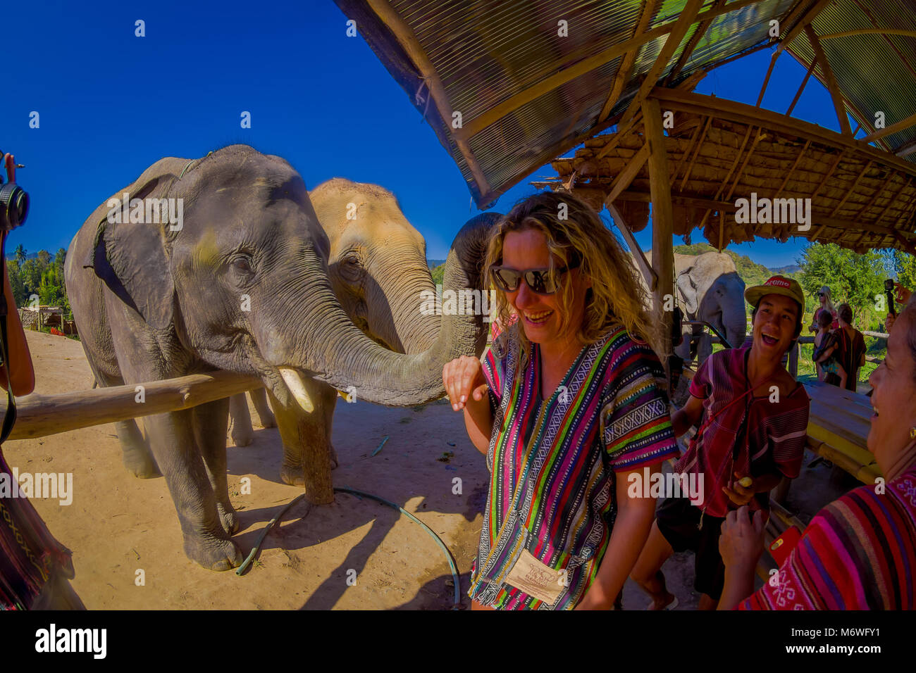 CHIANG RAI, THAILAND - FEBRUARY 01, 2018: Amazing outdoor view of ...