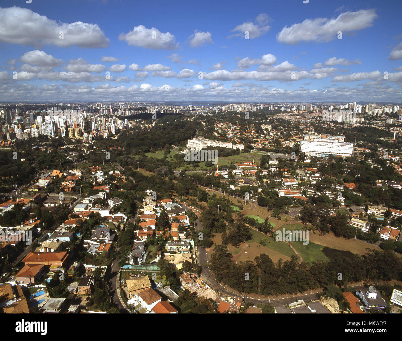 Aerial view, Morumbi, Sao Paulo, Brazil Stock Photo - Alamy