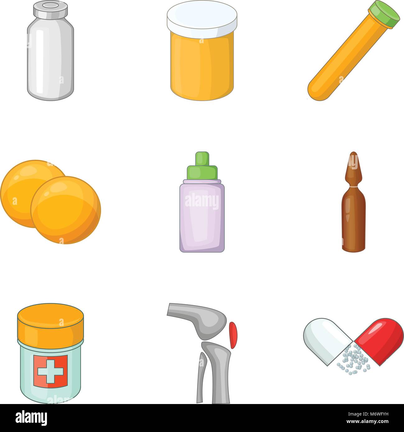 Natural person icons set, cartoon style Stock Vector Image & Art - Alamy