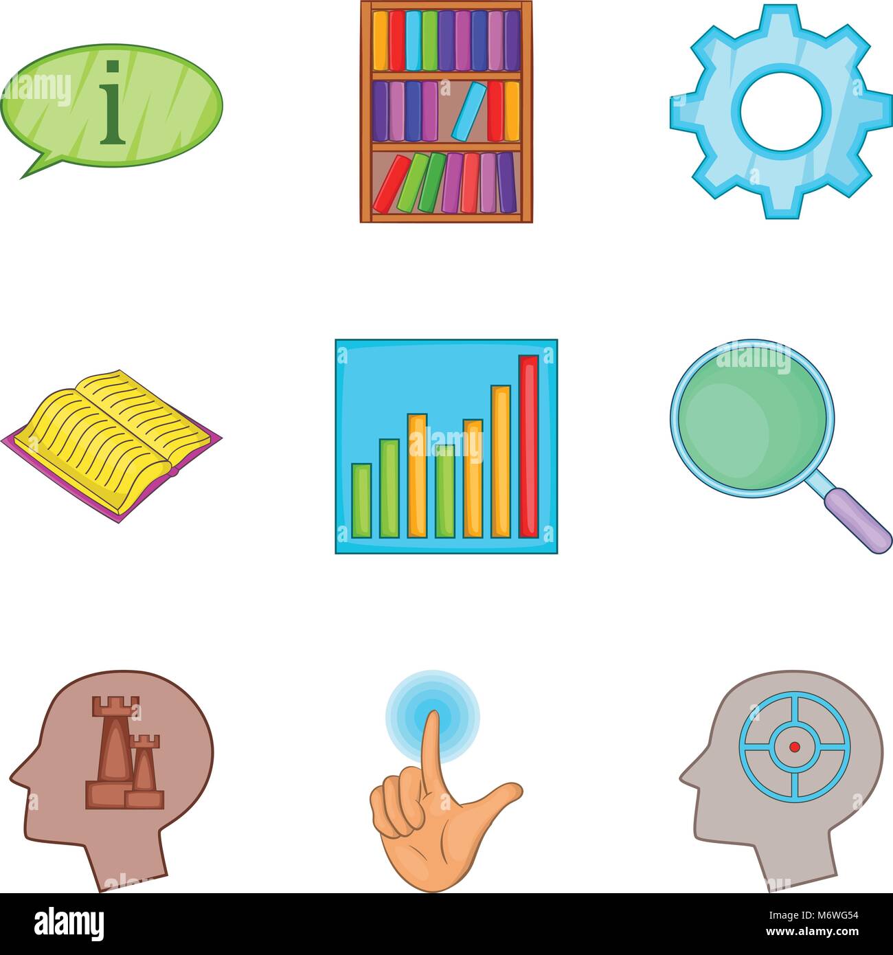 Human psyche icons set, cartoon style Stock Vector Image & Art - Alamy
