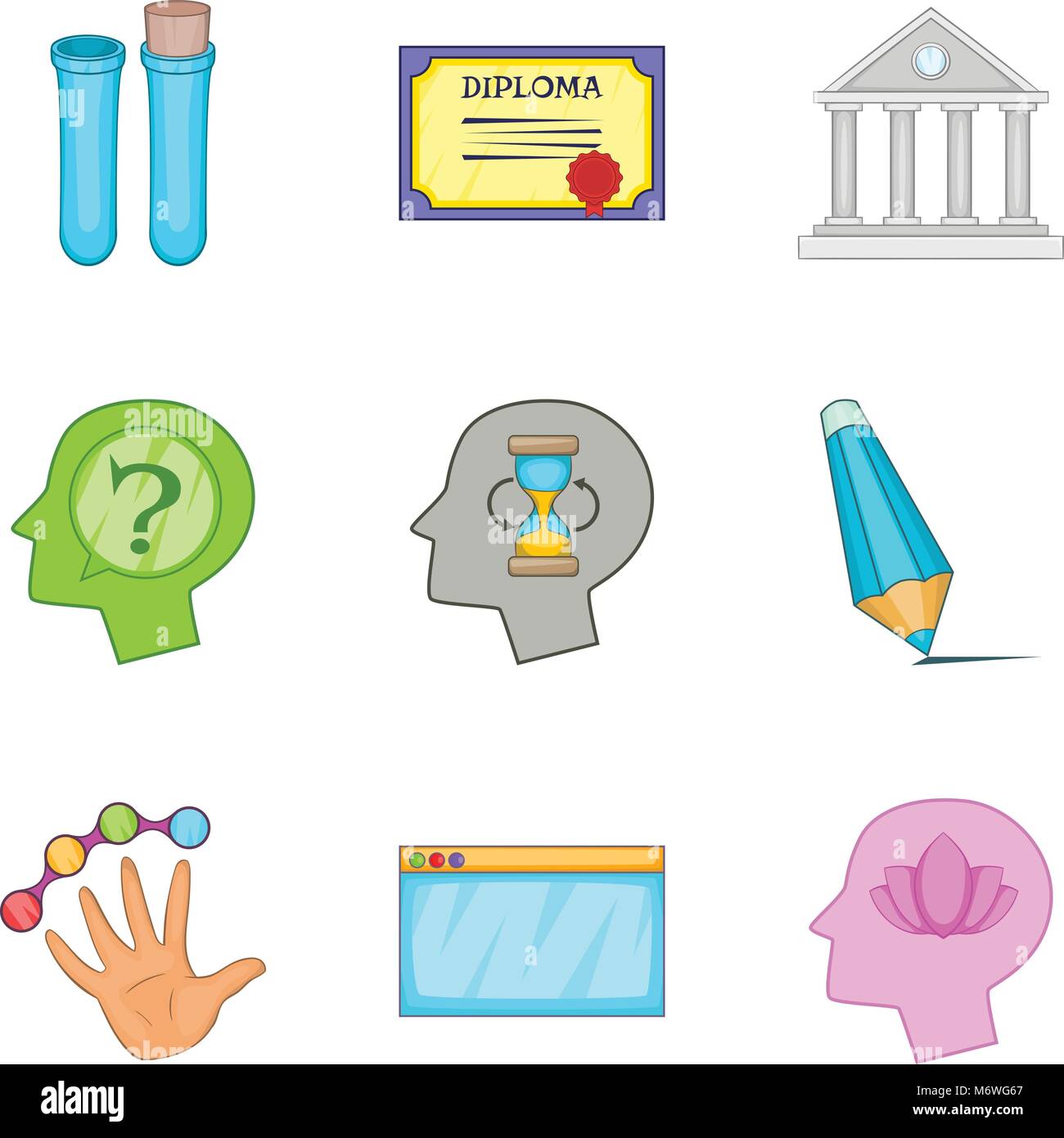 Human soul icons set, cartoon style Stock Vector Image & Art - Alamy