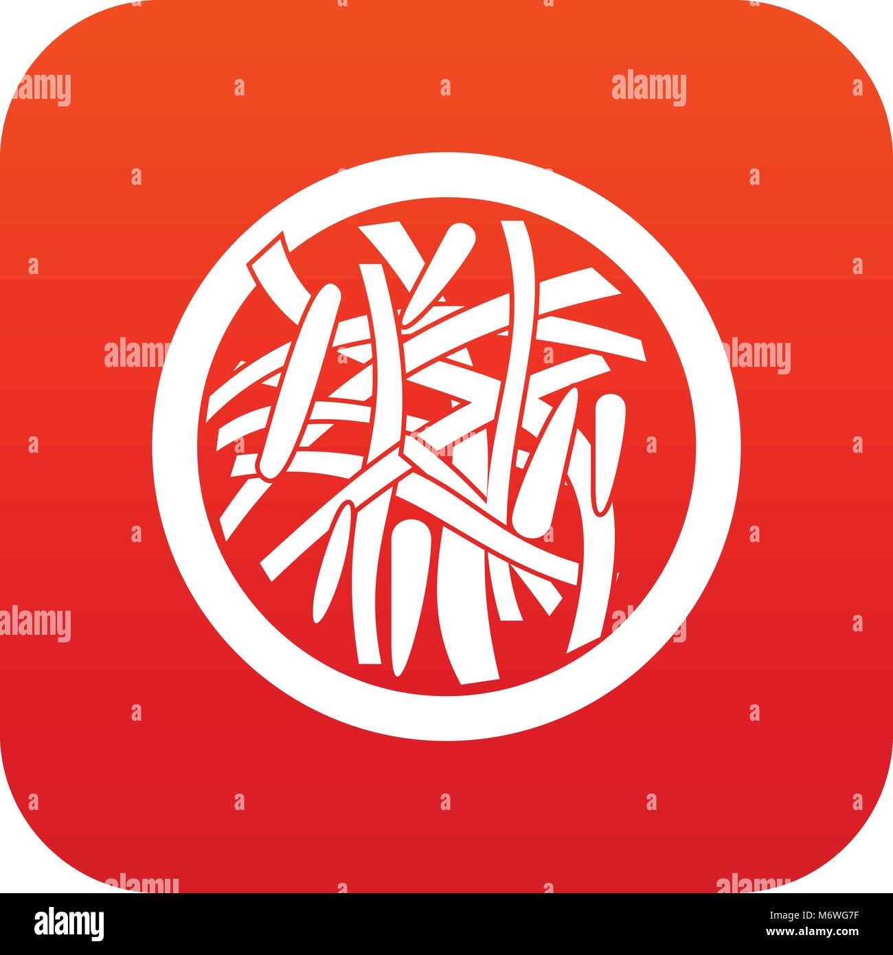 Asian salad icon digital red Stock Vector Image & Art - Alamy