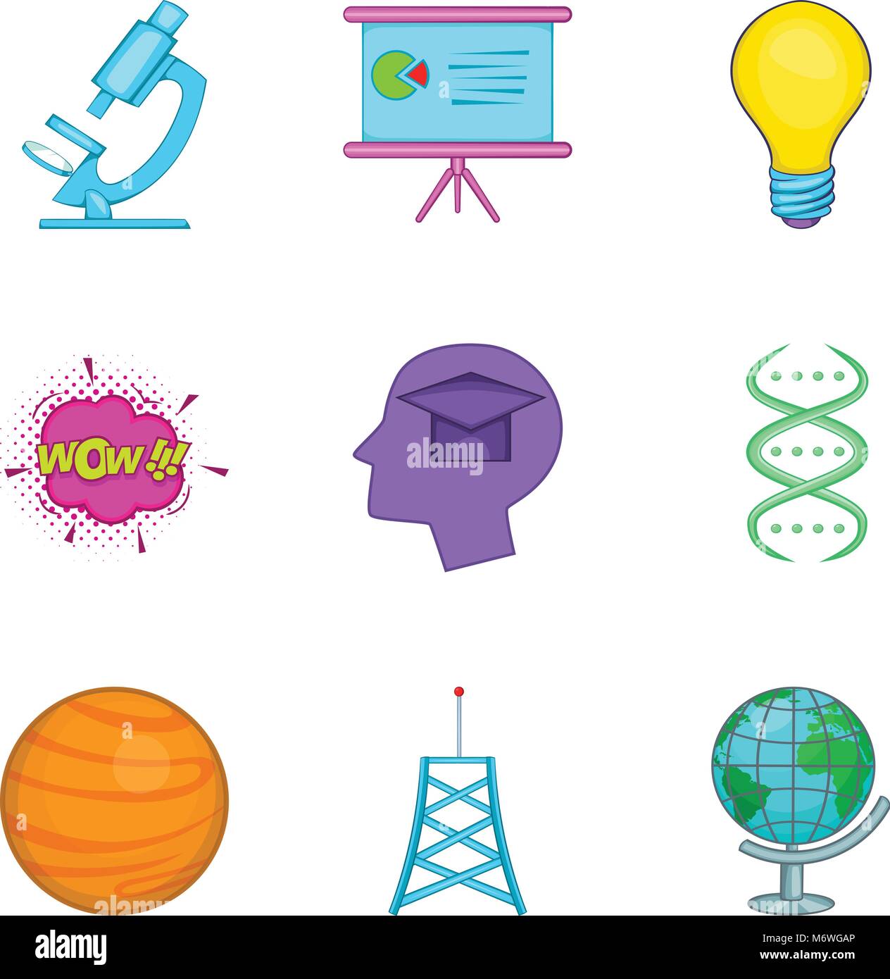 Human intellect icons set, cartoon style Stock Vector Image & Art - Alamy