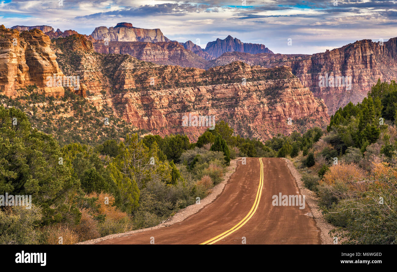 The west temple of zion hi-res stock photography and images - Alamy