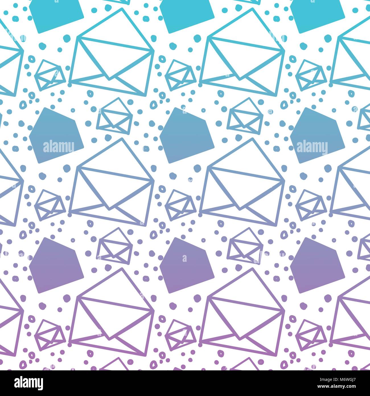 envelope mail pattern background Stock Vector Image & Art - Alamy