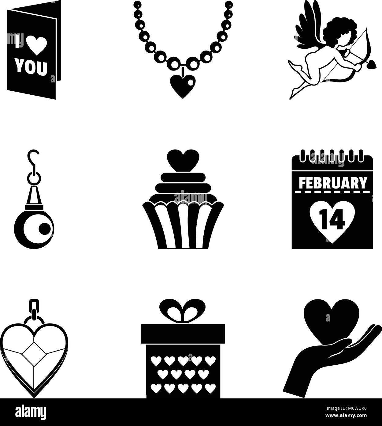 Love icons set, simple style Stock Vector Image & Art - Alamy