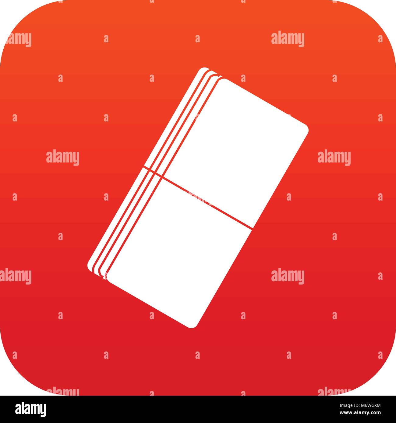 Eraser icon digital red Stock Vector Image & Art - Alamy