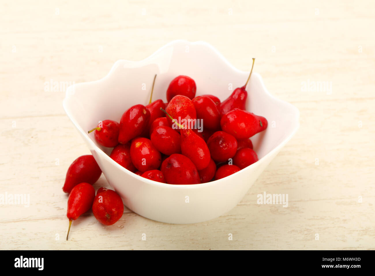 The cornel fruit Stock Photo - Alamy