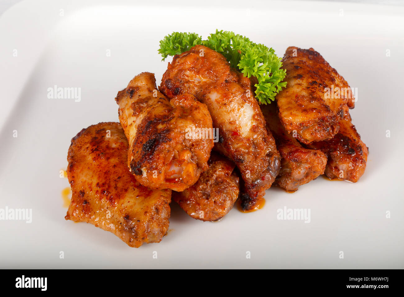 Roasted Chicken wings Stock Photo - Alamy