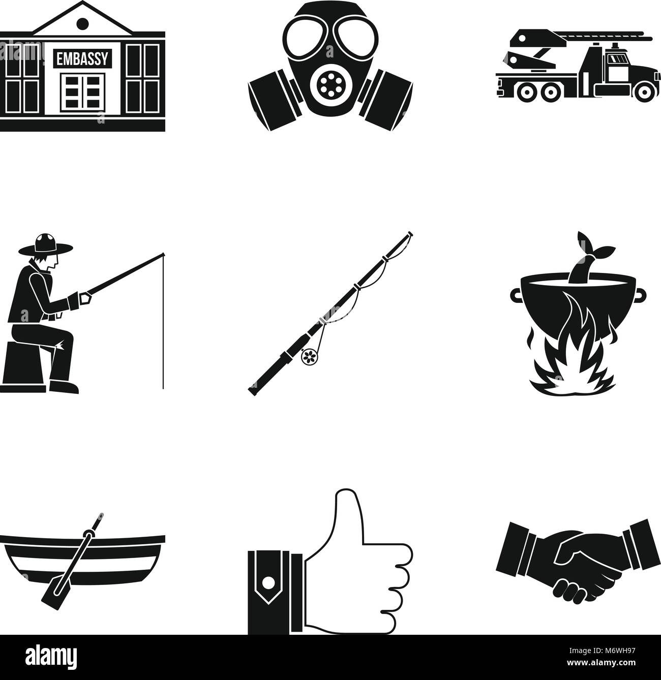 Level up icons set, simple style Stock Vector Image & Art - Alamy