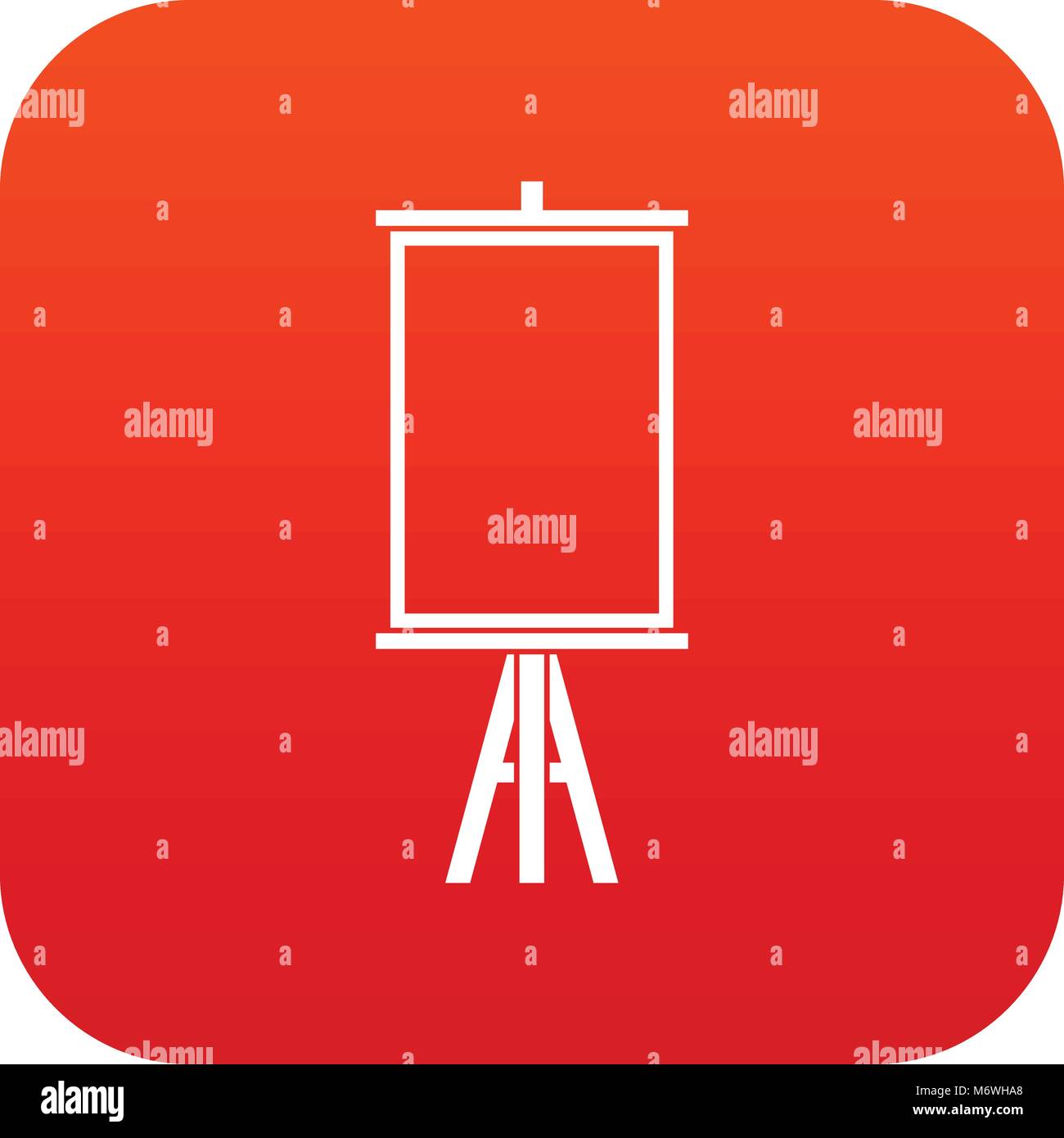 Easel icon digital red Stock Vector Image & Art - Alamy