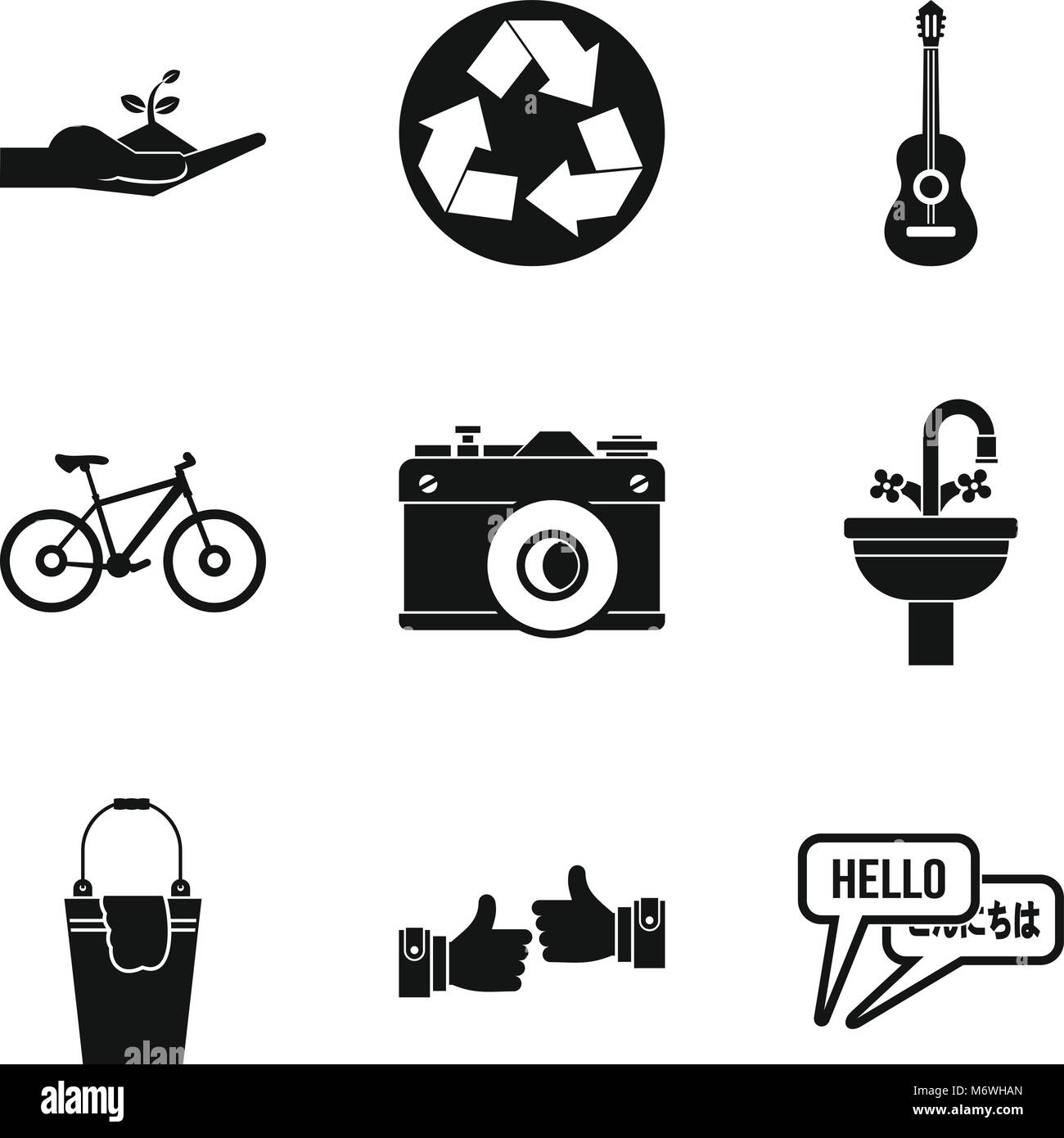 Human diversity icons set, simple style Stock Vector Image & Art - Alamy
