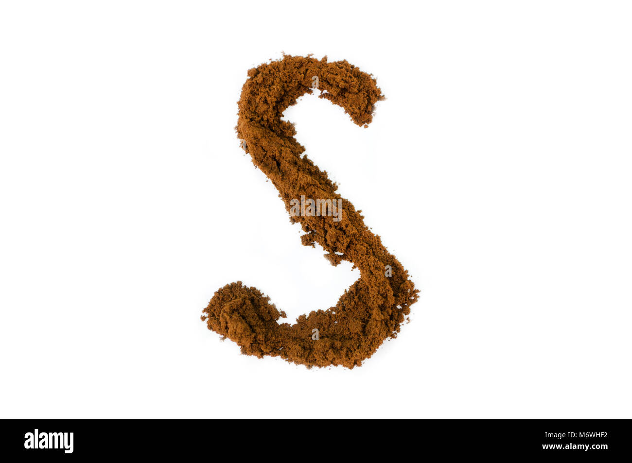 Written letters with homemade coffee on a white background Stock Photo ...